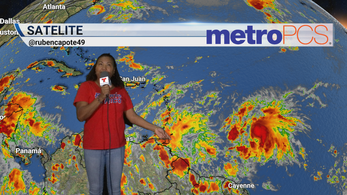 Presentando el clima junto al meteorólogo Rubén Capote – Telemundo ...