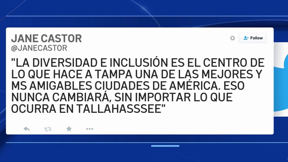 Jane Castor reacciona a políticas regresivas de DeSantis – Telemundo ...