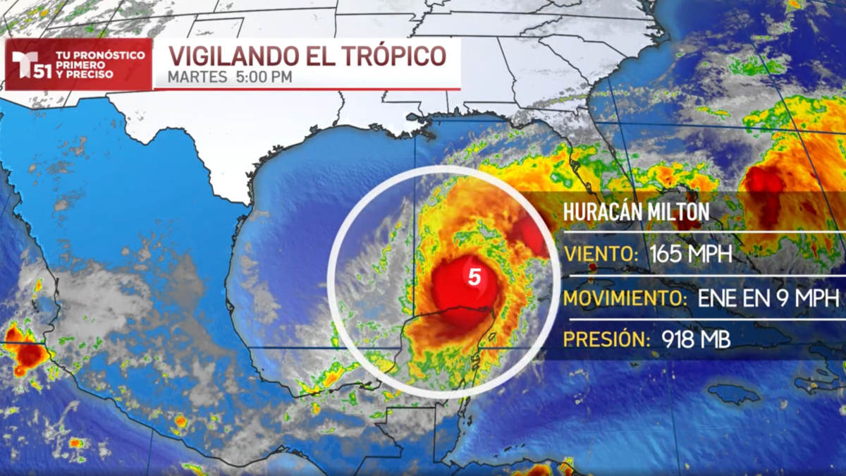 En vivo: Huracán Milton vuelve a categoría 5 rumbo a Florida ...